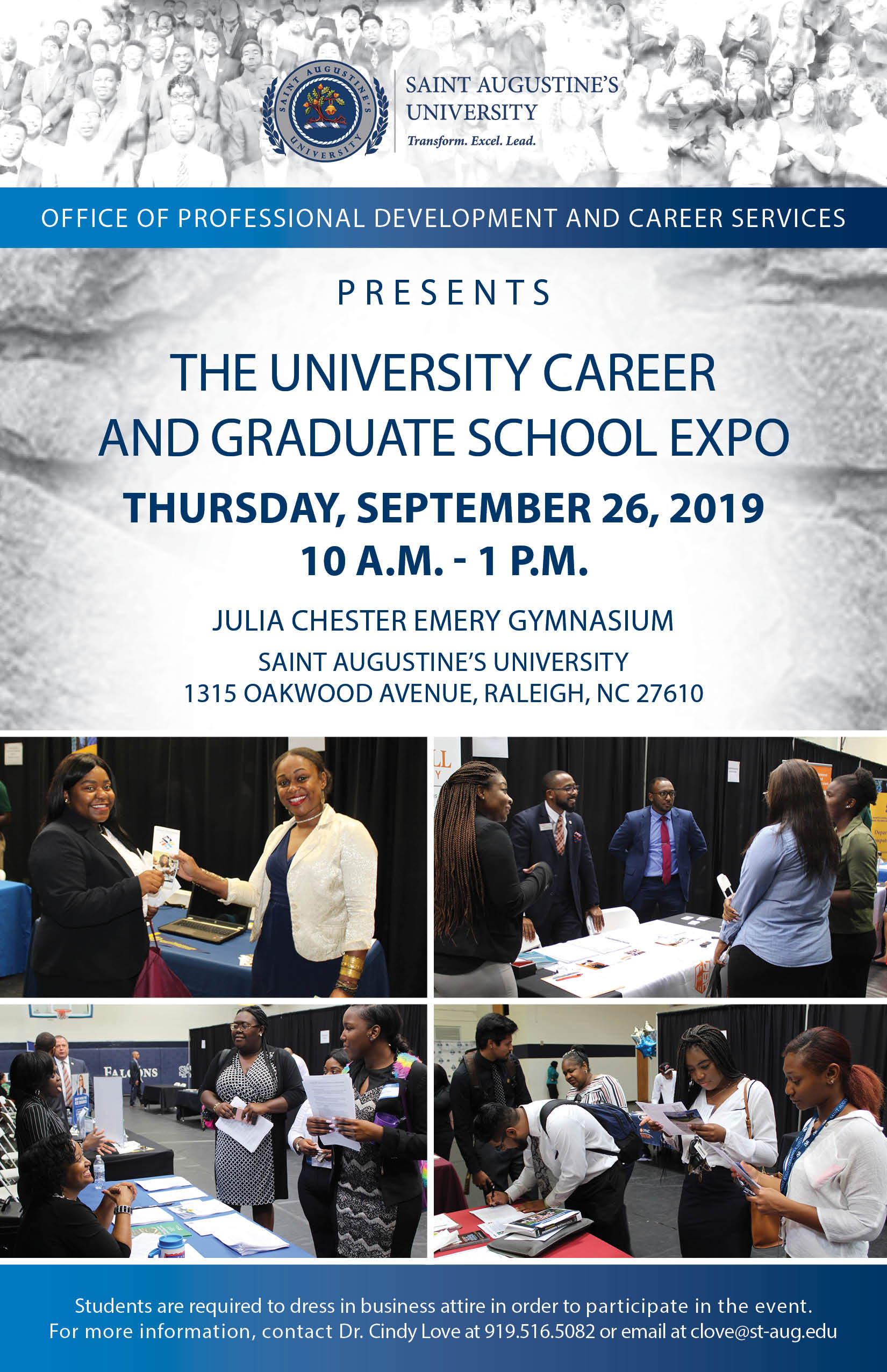 Career and Graduate School Expo - Saint Augustine's University