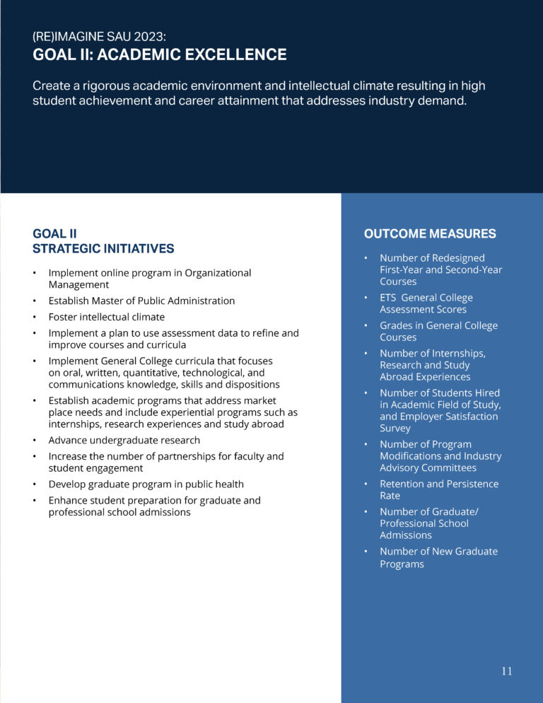 Strategic Plan - Saint Augustine's University