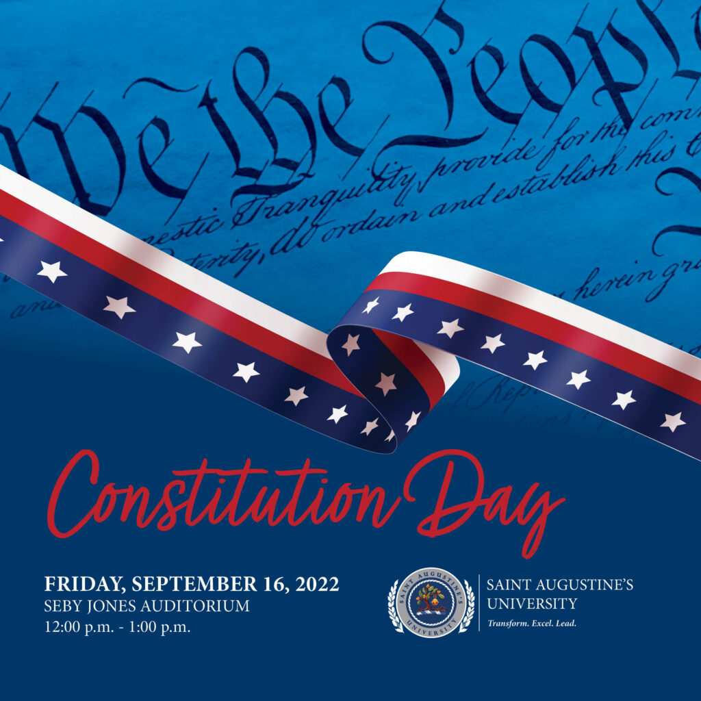 2022 Constitution Day Program - Saint Augustine's University