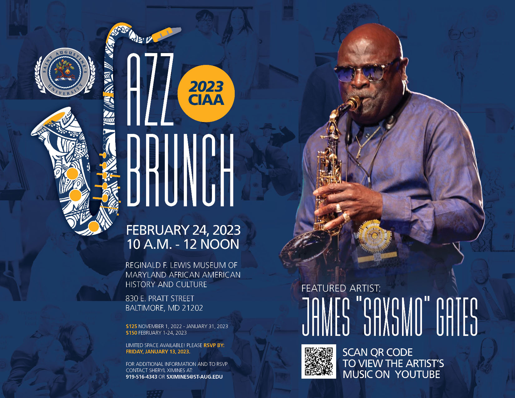 SAU22 - 2023 CIAA Brunch_Flyer w. Artist - Saint Augustine's University