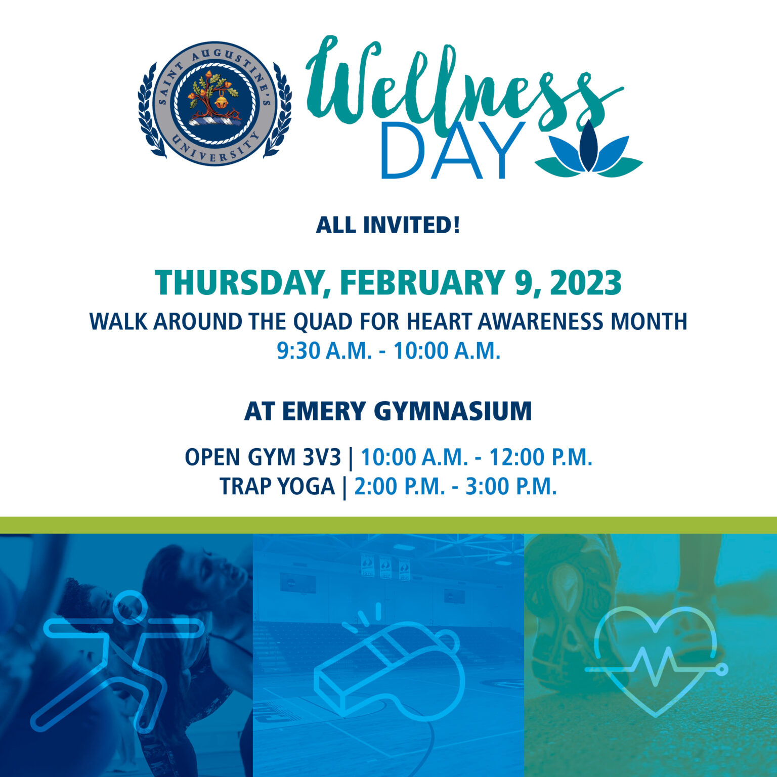 Wellness Day Activity: Walk Around the Quad for Heart Awareness Month ...