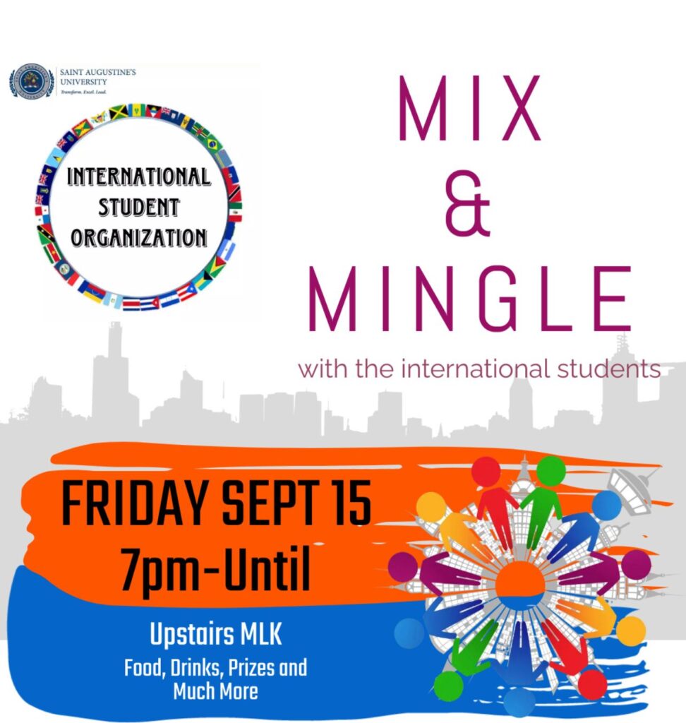 International Students Organization Mix & Mingle - Saint Augustine's University