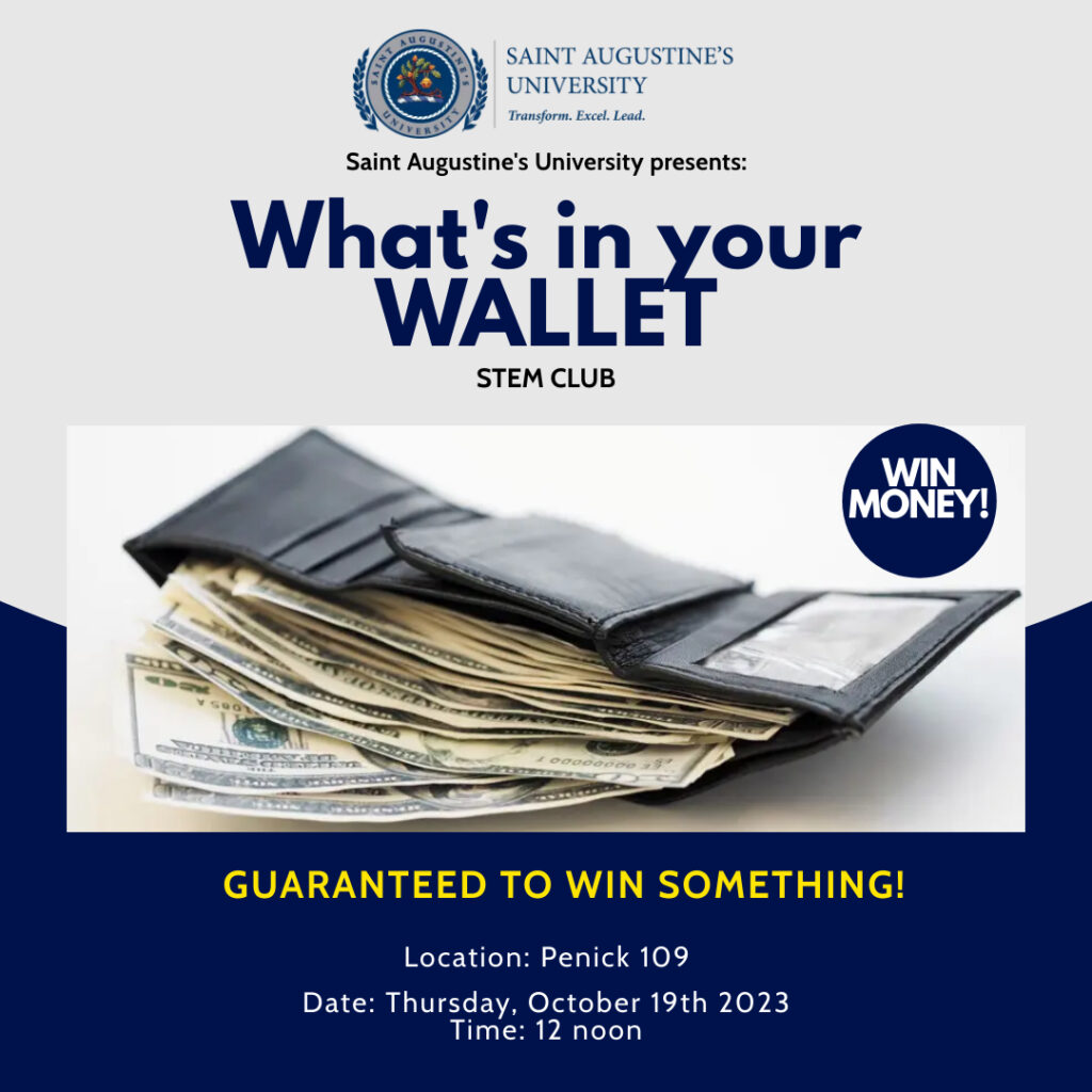 "What's in Your Wallet": STEM Club - Saint Augustine's University