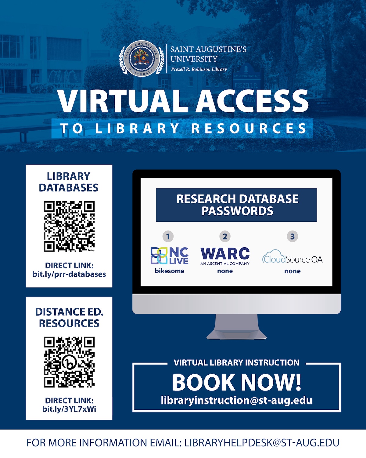 SAU24 - Library - Virtual Resources - Saint Augustine's University